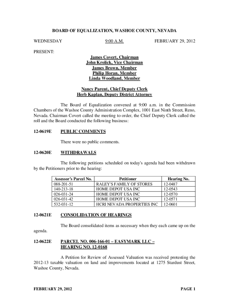 Fillable Online tax.nv.govBoardsStateBoardofEqualizationState Board of ...