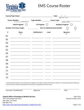 Fillable Online EMS Initial EducationGeorgia Department of Public ...