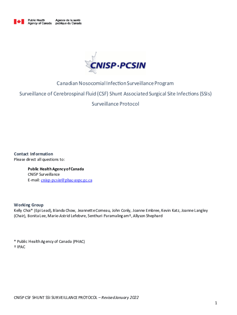 Fillable Online health-infobase.canada.cacnispindexThe Canadian Nosocomial Infection ...