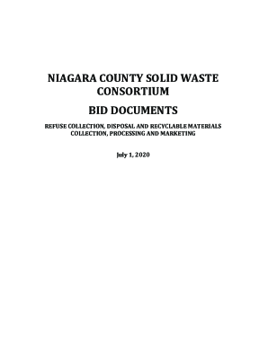 Fillable Online REQUEST FOR PROPOSAL SOLID WASTE COLLECTION AND ...