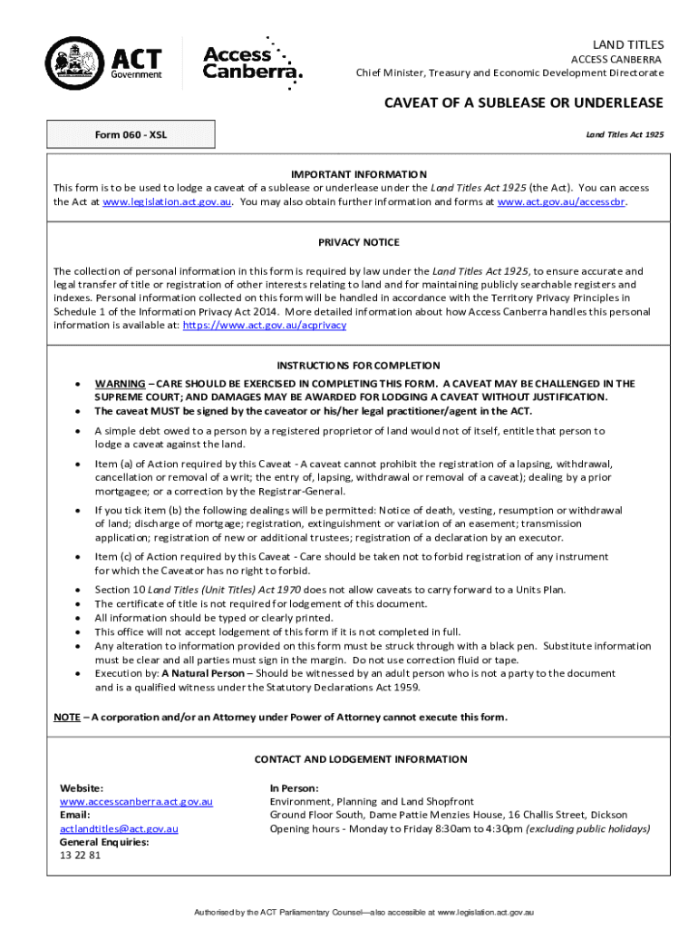 Fillable Online Access Canberra - Chief Minister, Treasury and Economic ...