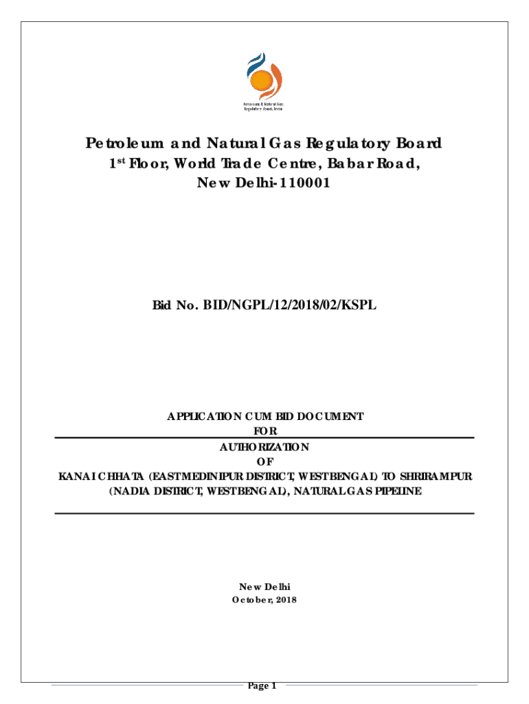 Fillable Online pngrb gov Petroleum and Natural Gas Regulatory Board ...