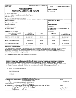 Fillable Online Fillable Online FORM CD-451 U.S. DEPARTMENT OF COMMERCE ...