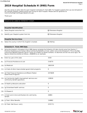 Fillable Online odh ohio Instructions for Schedule H (Form 990) (2020 ...