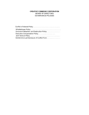 Fillable Online wiki creativecommons Proposed CC Governance Policies ...