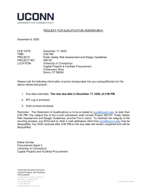 Fillable Online request for qualification addendum #1 - Biznet Fax Email Print - pdfFiller