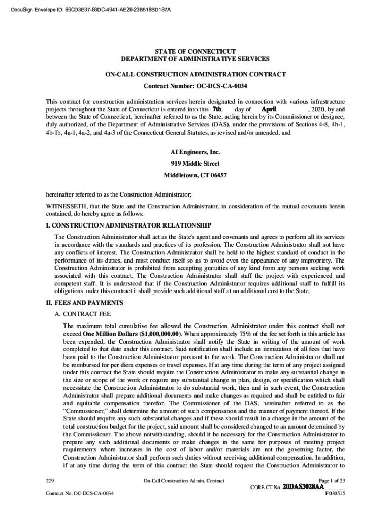 Fillable Online OC-DCS-CA-0034 Fully Executed.pdf - Biznet Fax Email Print - pdfFiller