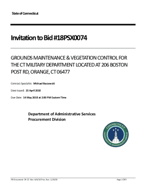 Fillable Online Military Bid Contracts - CT.GOV-Connecticut's Official ...