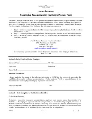 Fillable Online Medical Reasonable Accommodation Request Intake Form ...