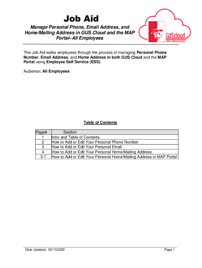 Fillable Online Job Aid - Pittsburg State University Fax Email Print ...