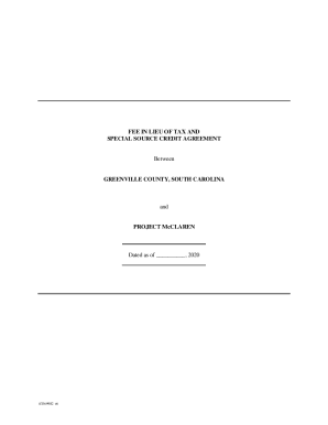 Fillable Online GREENVILLE COUNTY, SOUTH CAROLINA Fax Email Print - pdfFiller