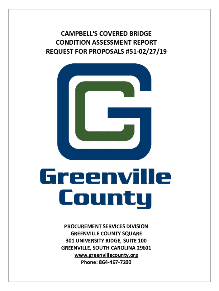 Fillable Online CAMPBELL'S COVERED BRIDGE CONDITION ASSESSMENT REPORT ...