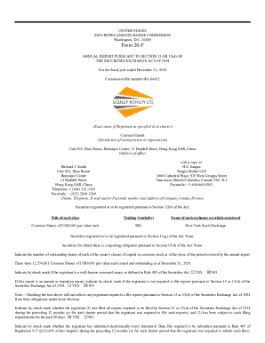 Fillable Online Form 20-F Fax Email Print - pdfFiller