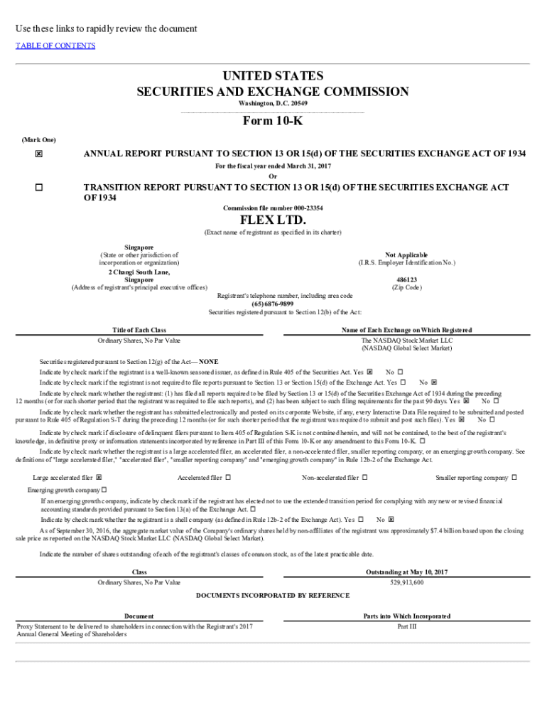 Fillable Online Use These Links to Rapidly Review the Document TABLE of CONTENTS TABLE ... Fax ...