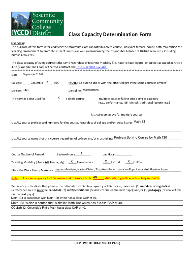 Fillable Online mjc.yosemite.cc.ca.us governance ssecCapacity Unleashed ...