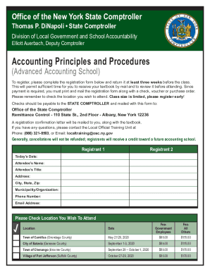 Fillable Online Accounting Principles and Procedures (Advanced Accounting School). Please fill ...