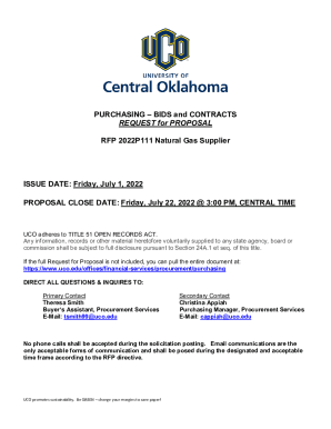 Fillable Online Request for Proposals (RFP) OpportunitiesInvitation to ...