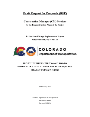 Fillable Online Draft Request for Proposals (RFP) - Colorado Department ...