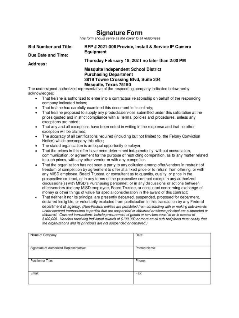 Fillable Online SIGNATURE PAGE Sample Clauses: 619 SamplesLaw Insider ...