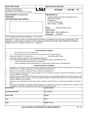 Fillable Online SOLICITATION RFQ-0000001369 Fax Email Print - pdfFiller