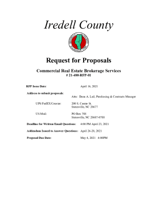 Fillable Online Commercial Real Estate RFPs (Request for Proposal) Fax ...