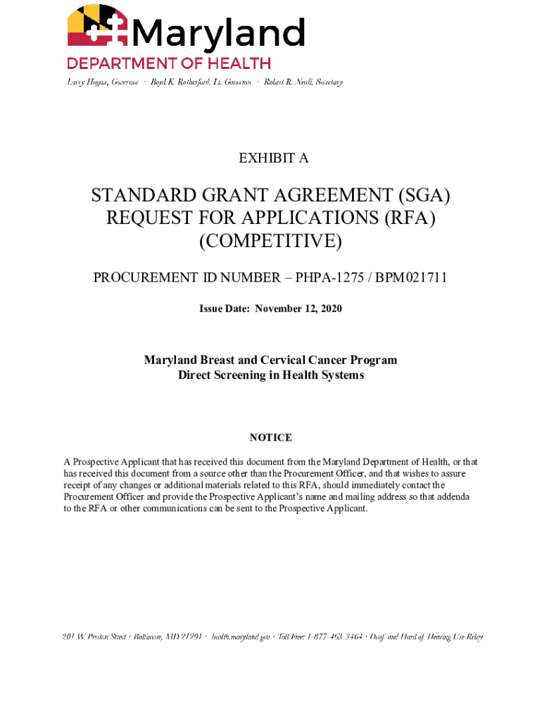 Fillable Online BCCP FY21 Direct Health Screening RFA Final Updated ...