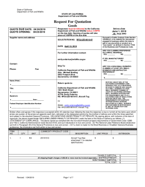 Fillable Online Declaration for Entry Form - California Department of Fish and Wildlife Fax ...