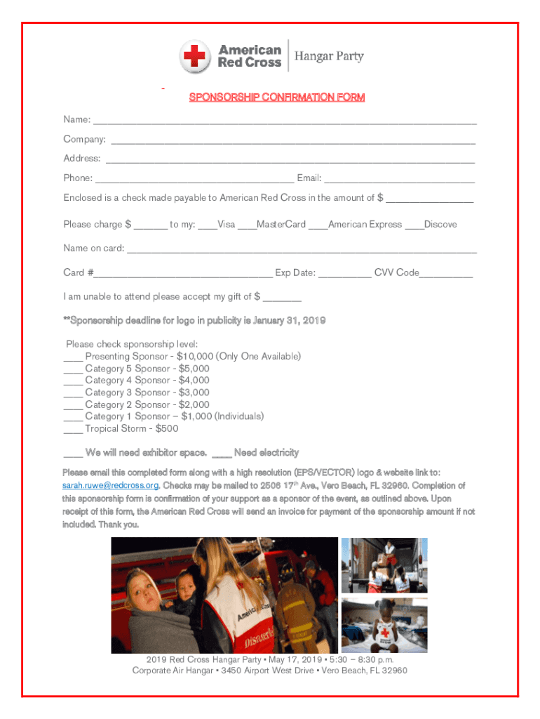 Fillable Online Sponsorship Confirmation Letter - All Business ...