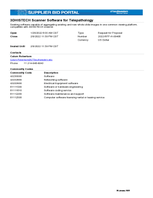 Fillable Online 3DHISTECH Scanner Software for Telepathology - Texas ...