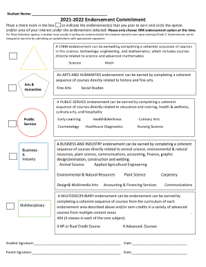 Fillable Online endorsement committment form2025.docx - AWS Fax Email Print - pdfFiller