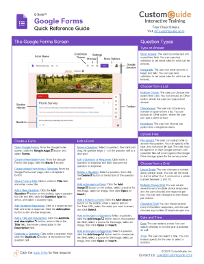 Fillable Online Forms cheat sheet - Google Workspace Learning Center ...