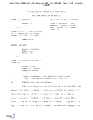 Fillable Online ORDER DENYING PLAINTIFFS MOTIONS FOR NEW TRIAL ...