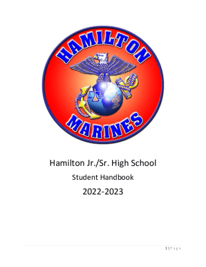 Fillable Online Hamilton Jr.-Sr. High SchoolHamilton Community Schools ...