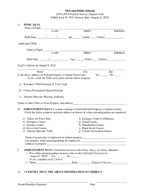 Fillable Online Impact Aid Program - Office of Elementary and Secondary ...