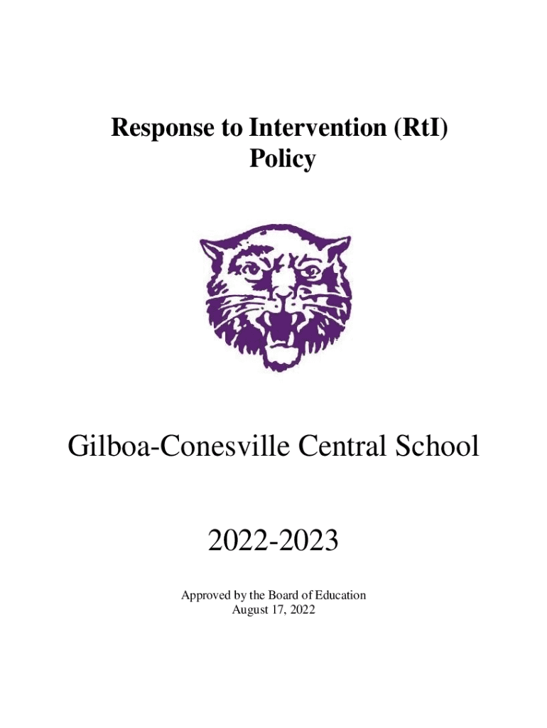 Fillable Online Response to Intervention (RtI)CDE - Colorado Department of Education Fax Email ...