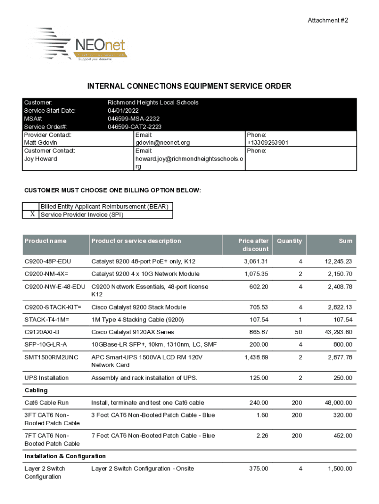 Fillable Online Attachment support for Service Order and Service ...