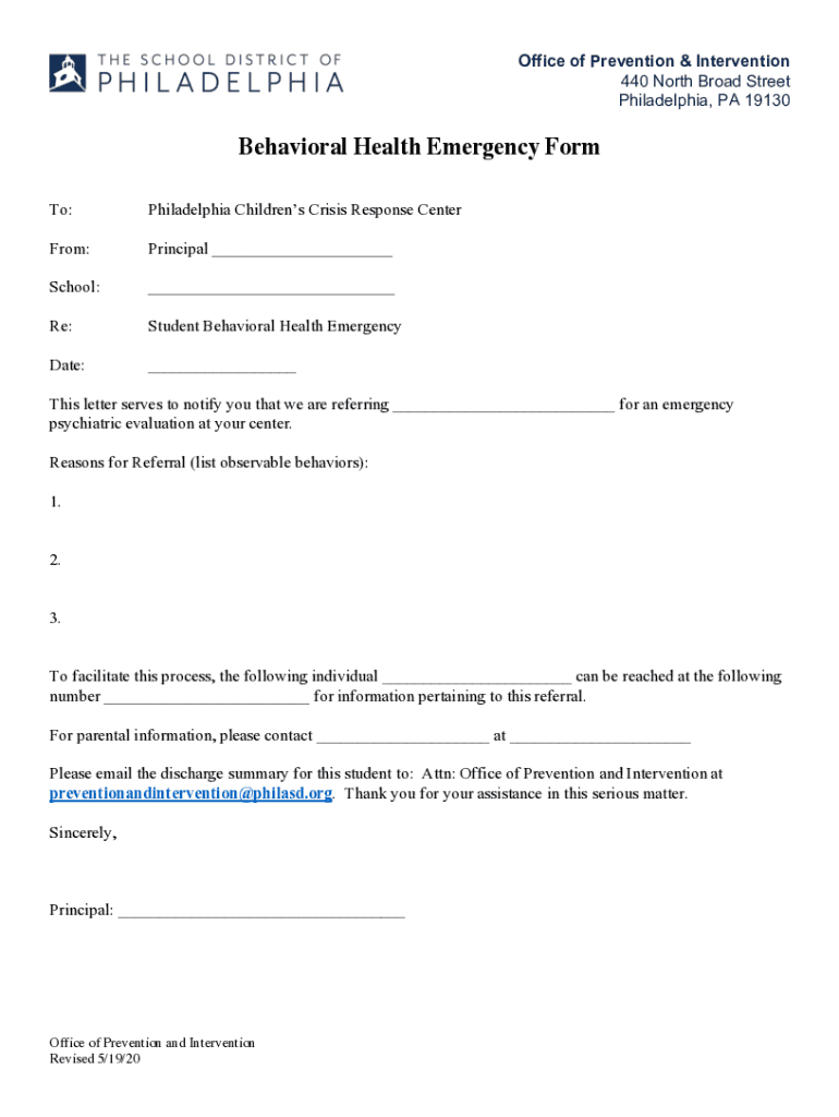 Fillable Online Behavioral-Health-Emergency-Form .docx Fax Email Print ...