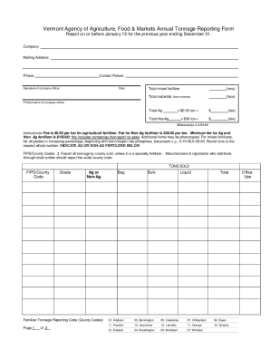 Fillable Online Fertilizer Tonnage report form fillable.pdf Fax Email ...