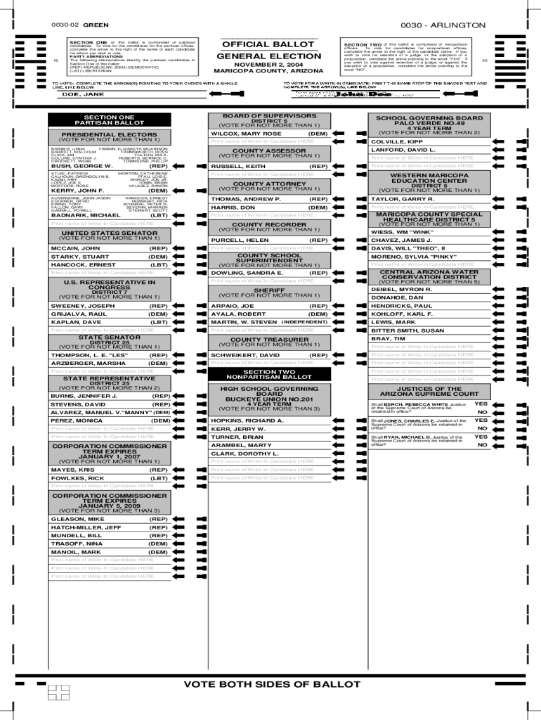 Fillable Online VOTE BOTH SIDES OF BALLOT Fax Email Print - pdfFiller