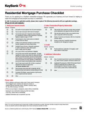 Fillable Online checklist.commortgage-application-checklistMortgage ...