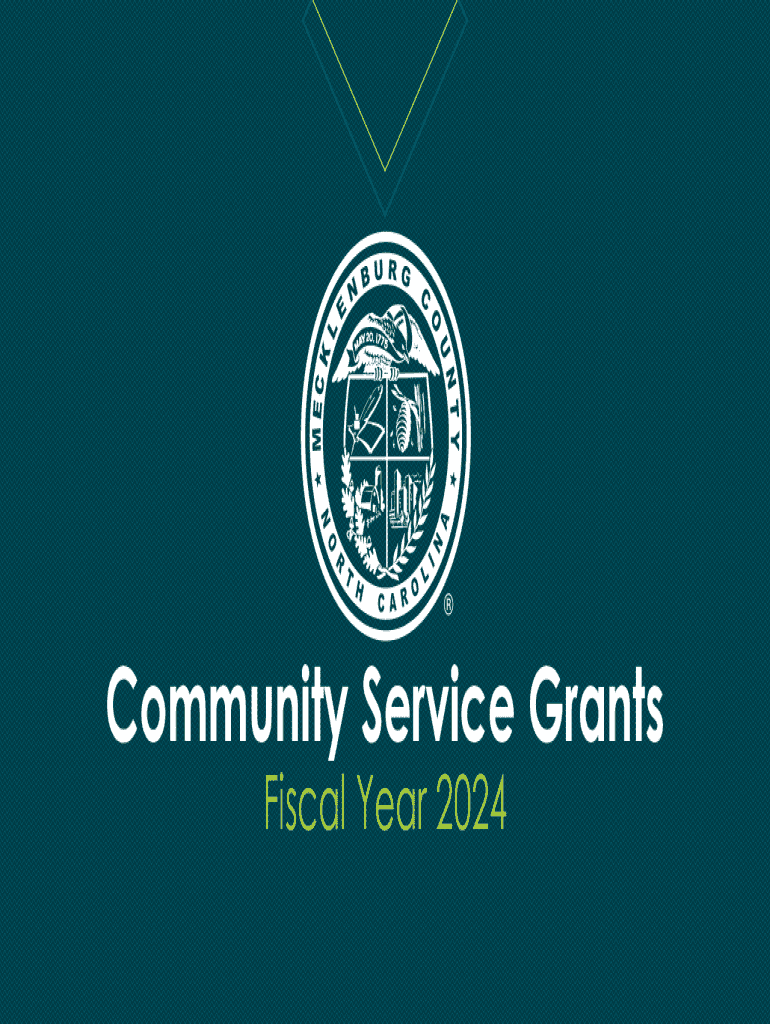 Fillable Online Community Service Grants Fiscal Year 2023 Fax Email Print - pdfFiller