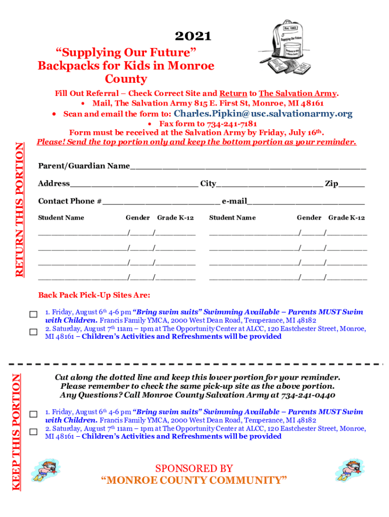 Fillable Online Get free school suppliesFind free back to school supply ...