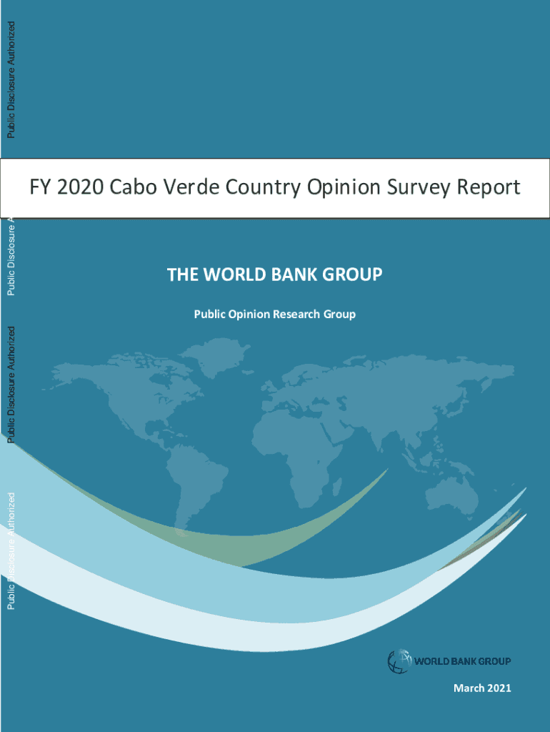 Fillable Online FY 2020 Cabo Verde Country Opinion Survey Report Fax ...