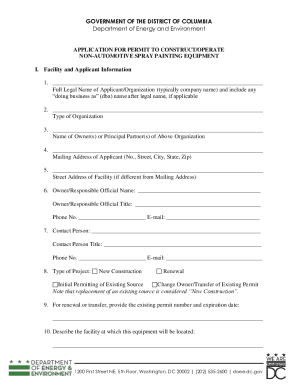 Fillable Online APPLICATION FOR PERMIT TO CONSTRUCT/OPERATE ... Fax Email Print - pdfFiller