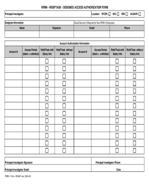 Fillable Online rfmh nyspi DESIGNEE AUTHORIZATION FORM - Fill and Sign ...