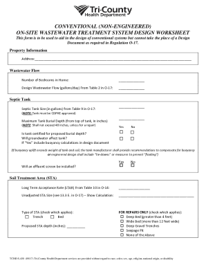 Fillable Online S-430 Conventional OWTS Design Worksheet170920nzavishl ...