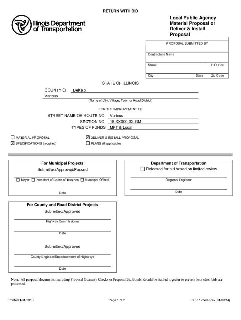 Fillable Online Pavement Marking Proposal - DeKalb County Fax Email ...