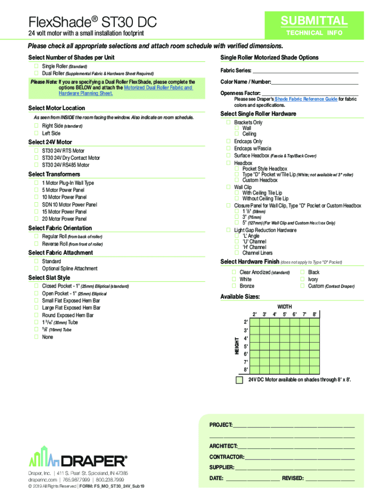 Fillable Online lib store yahoo FlexShade ST30 DC - AV-iQ Fax Email Print - pdfFiller