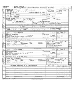 Fillable Online Investigator's Motor Vehicle Accident Report Fax Email ...