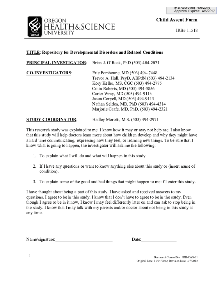 Fillable Online Updated IRB Consent Form Templates: Implementation ...